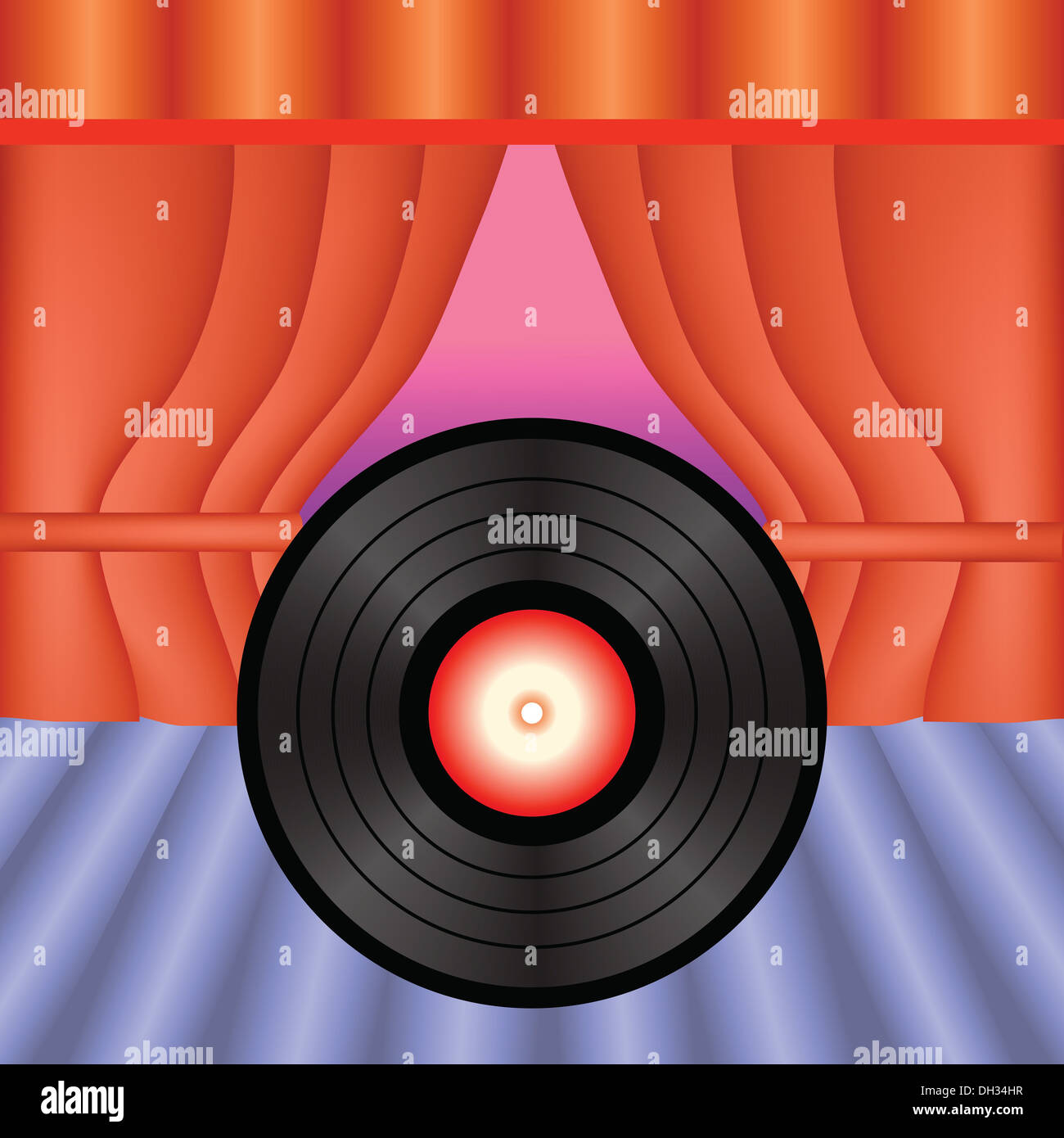 Vinyl record musical note hi-res stock photography and images - Alamy