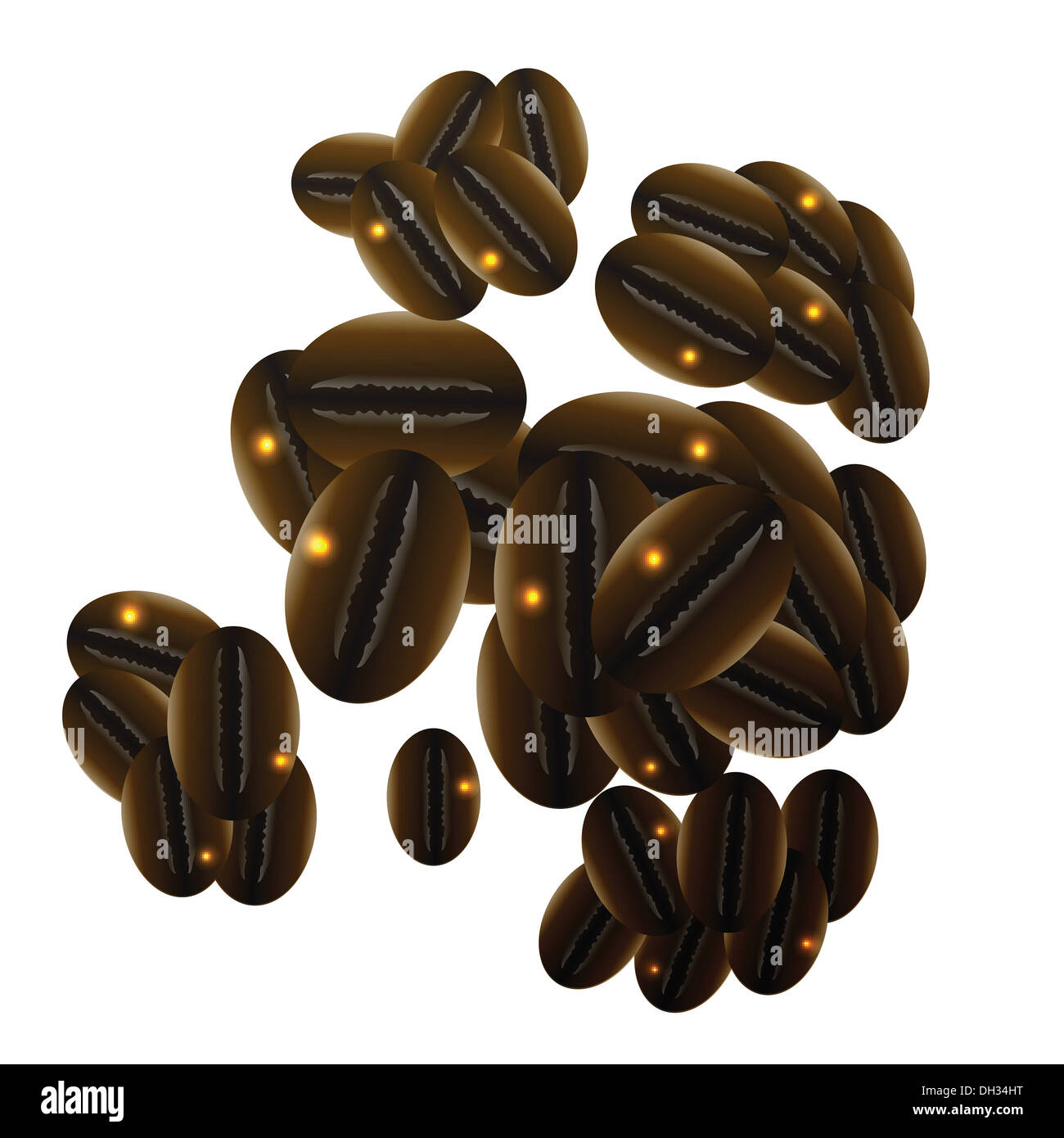 Closeup background coffee beans Cut Out Stock Images & Pictures - Alamy