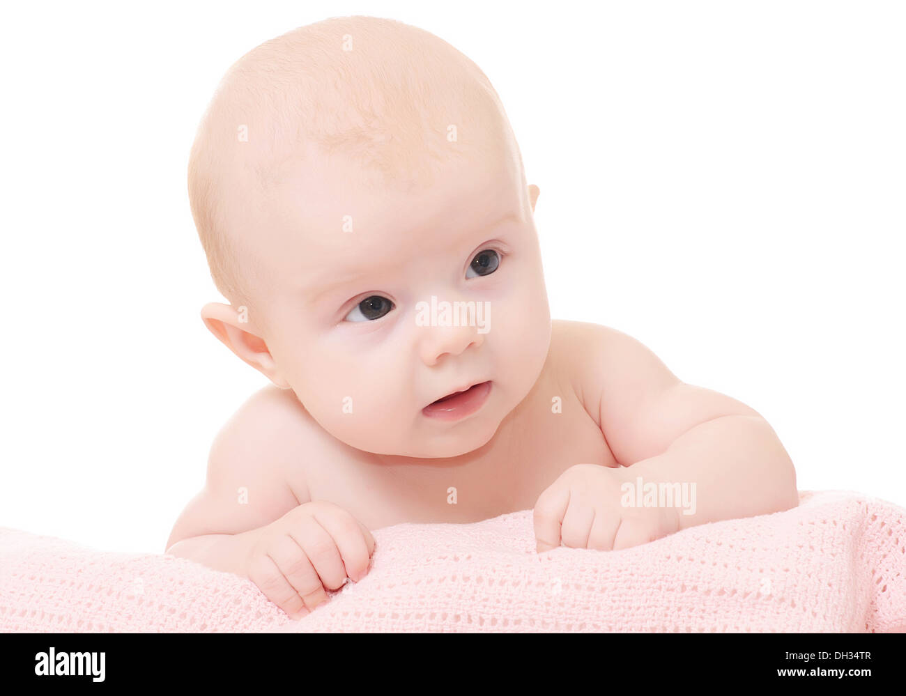 The small baby isolated on white background Stock Photo - Alamy