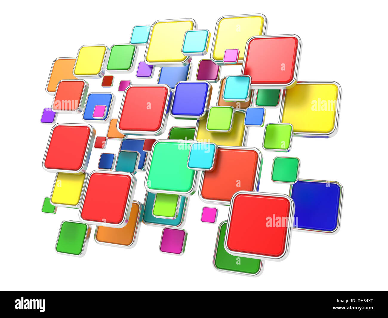 Cloud of Empty Program Icons. Software Concept Stock Photo - Alamy