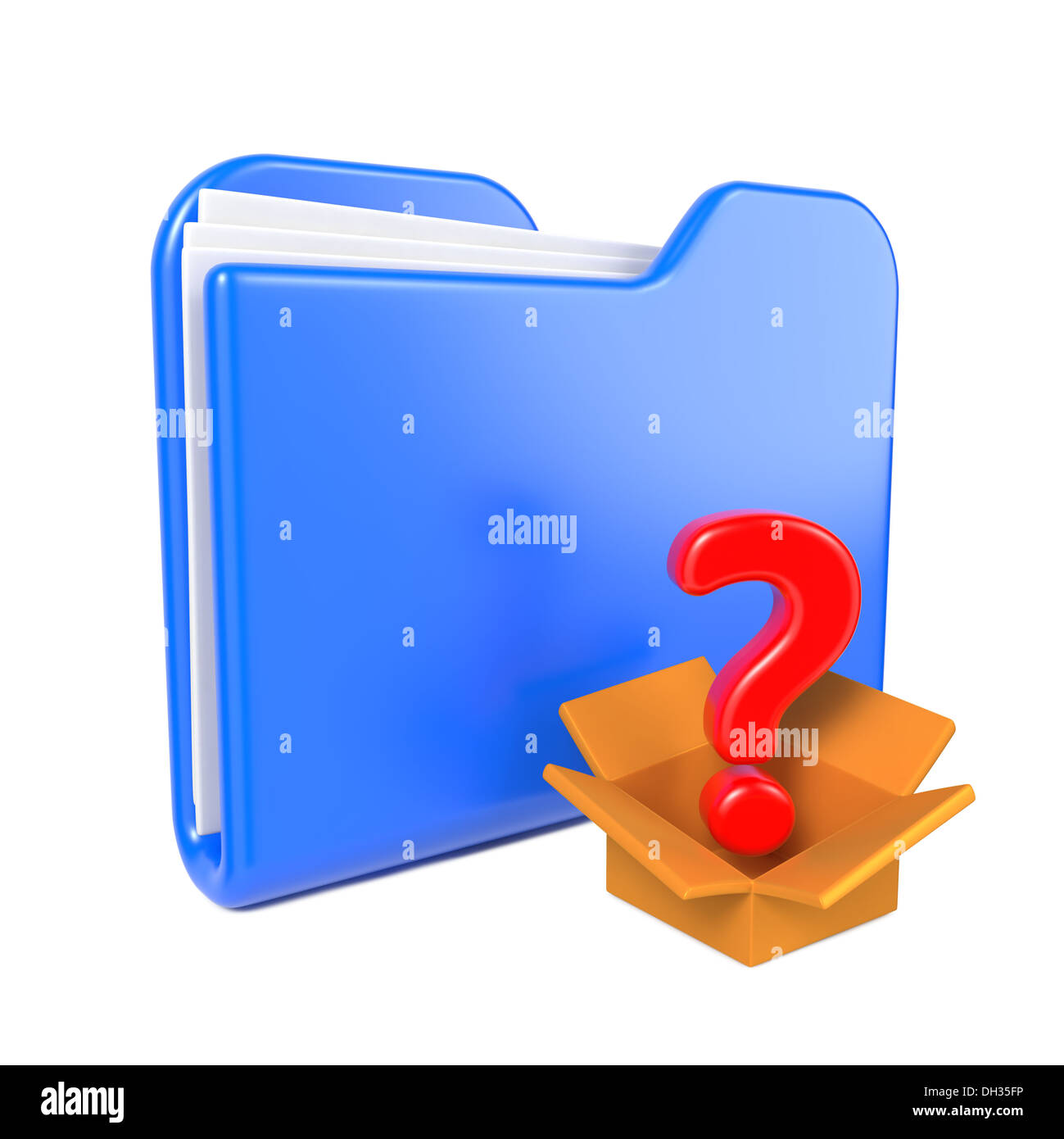 Paper question mark 3d Cut Out Stock Images & Pictures - Alamy