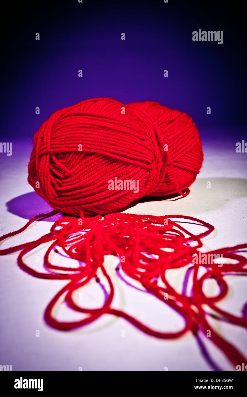 Red ball of string hi-res stock photography and images - Alamy