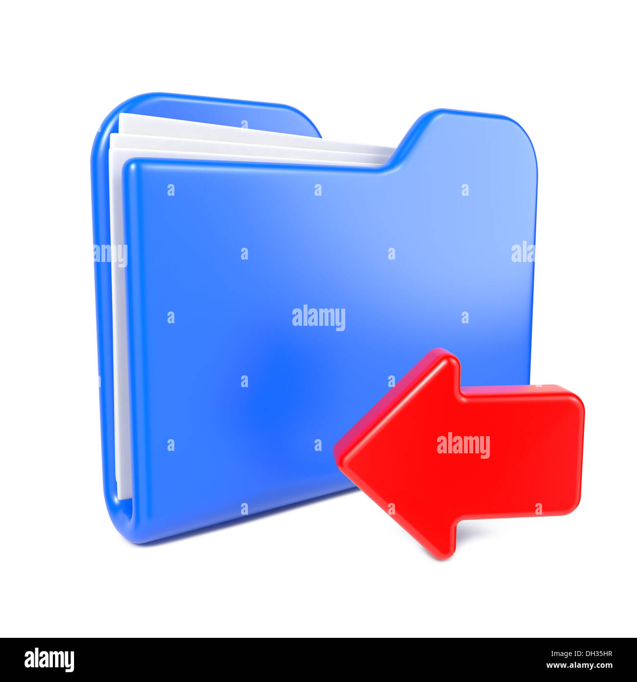 Download file folder icon 3d hi-res stock photography and images - Alamy