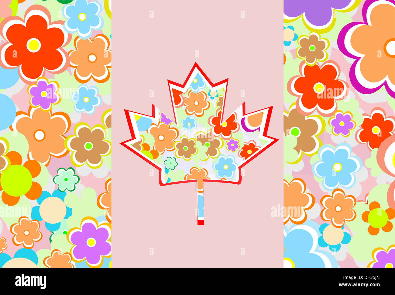Cartoon red maple leaf hi-res stock photography and images - Alamy
