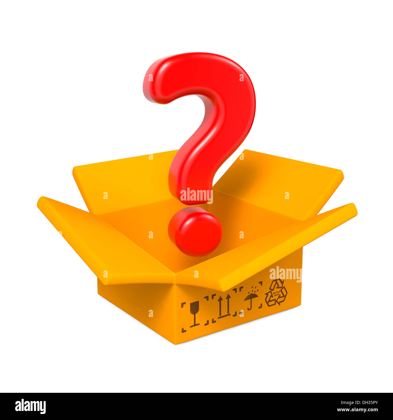 Gift box with question symbol on hi-res stock photography and images ...