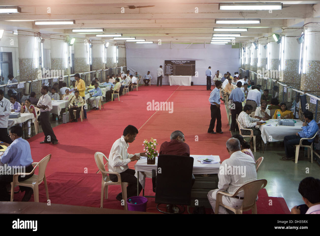 Election counting center Bombay Mumbai Maharashtra India Asia Indian ...