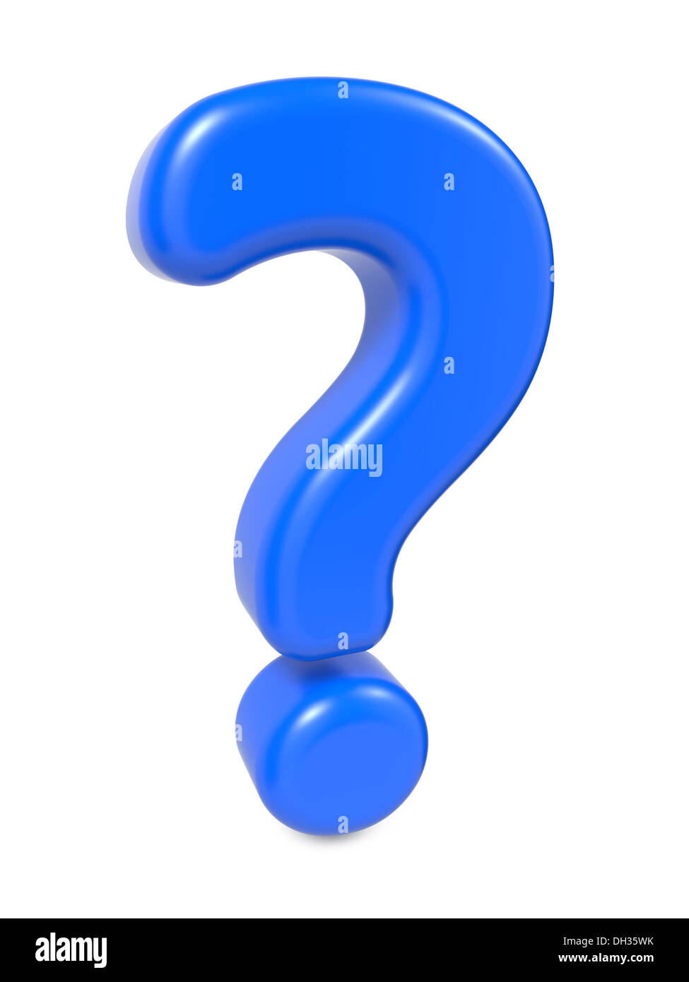 Question mark on blue Cut Out Stock Images & Pictures - Alamy