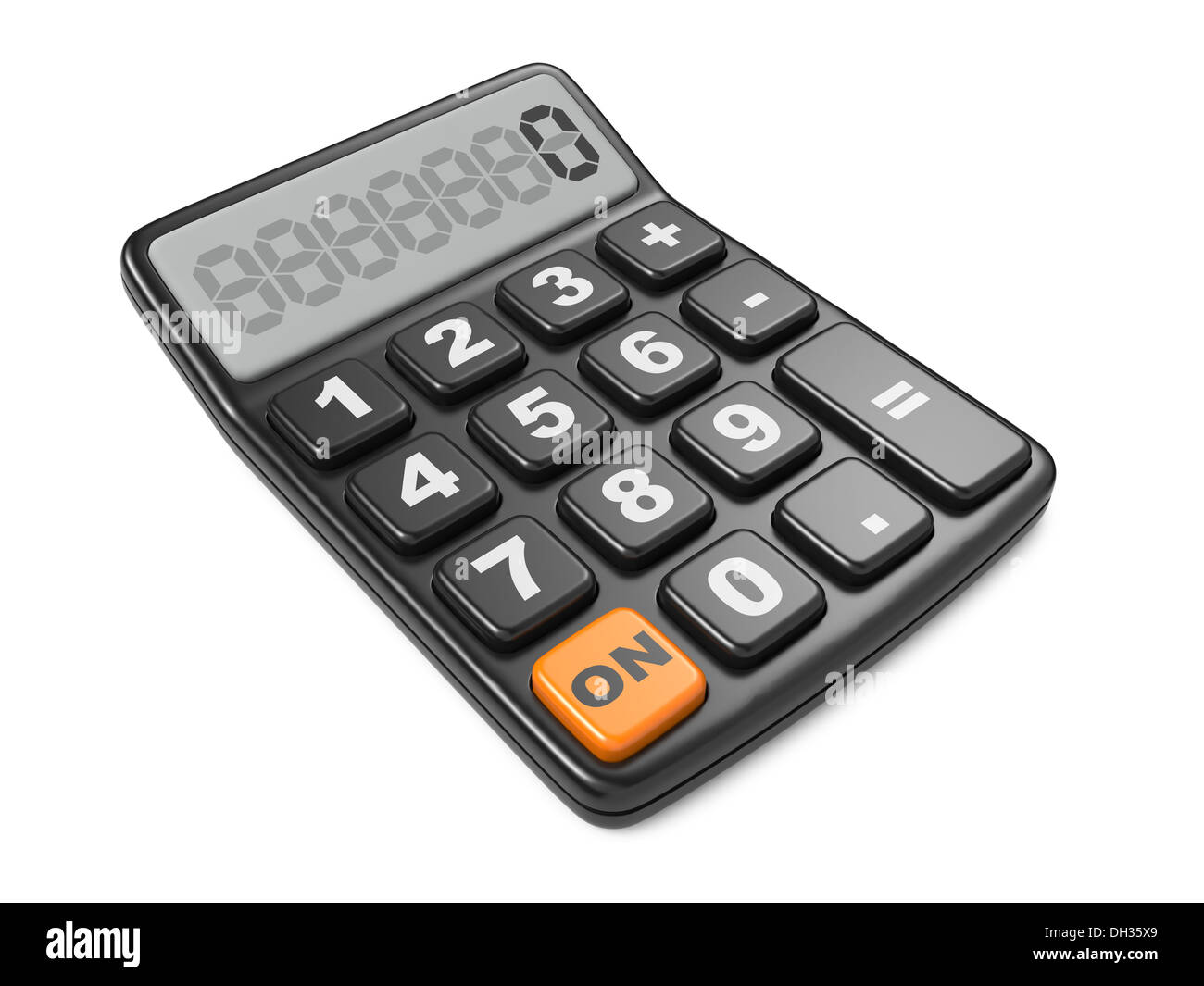 Black Calculator. Mathematics object Stock Photo - Alamy