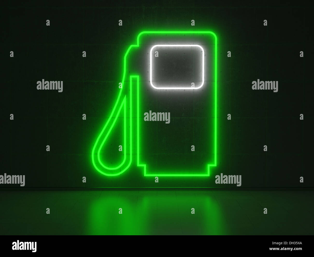 Gasoline Pump - Series Neon Signs Stock Photo - Alamy