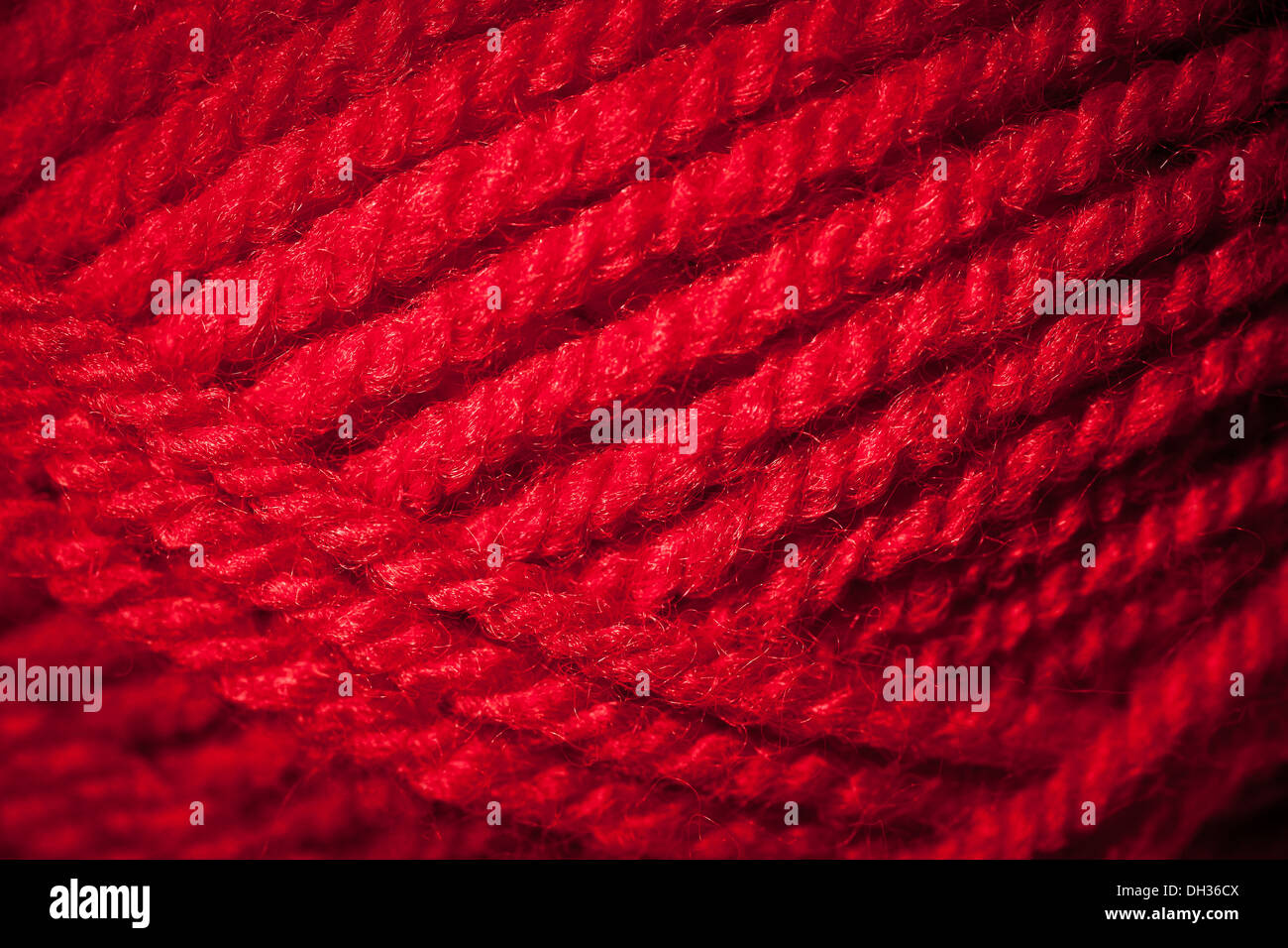 Big ball of red wool Stock Photo - Alamy