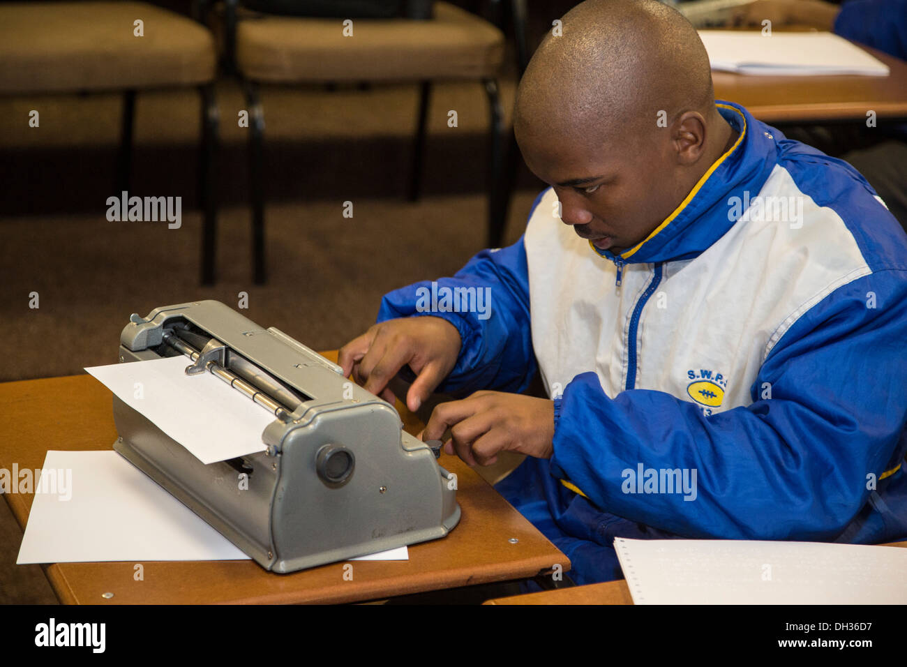 Visually impaired blind school boy hi-res stock photography and images ...