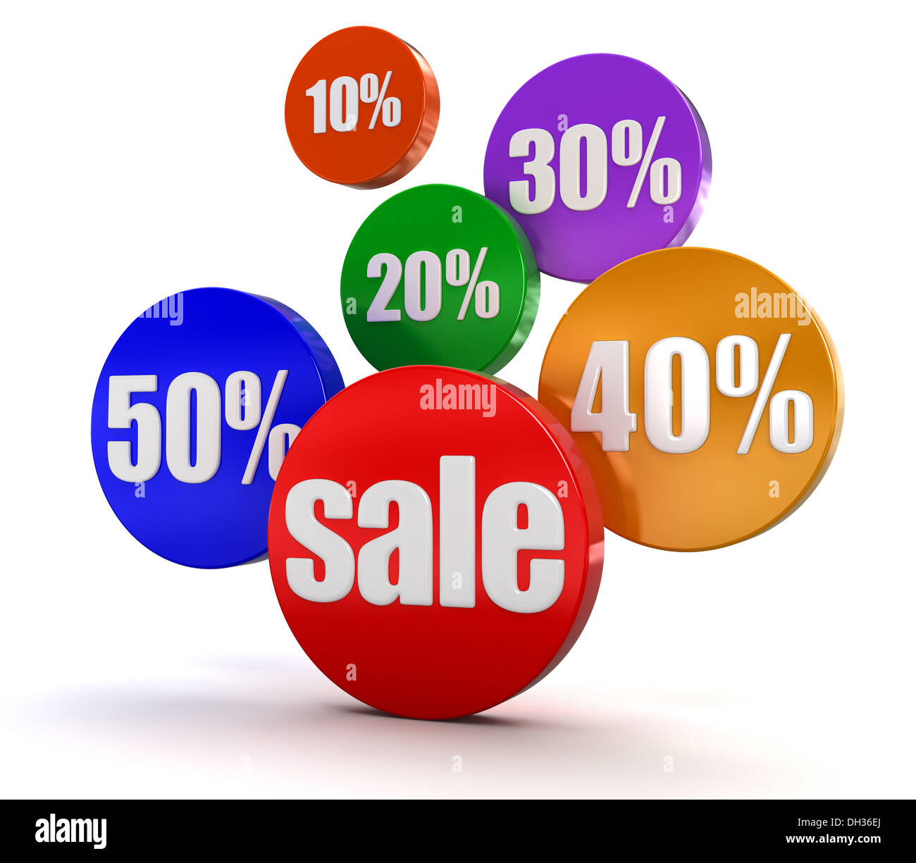 Sale and percent (clipping path included Stock Photo - Alamy