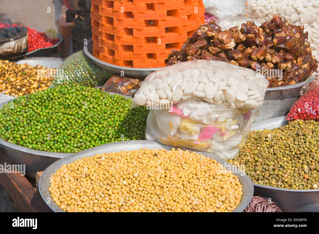 Traditional snack and sweets at a market stall Stock Photo - Alamy