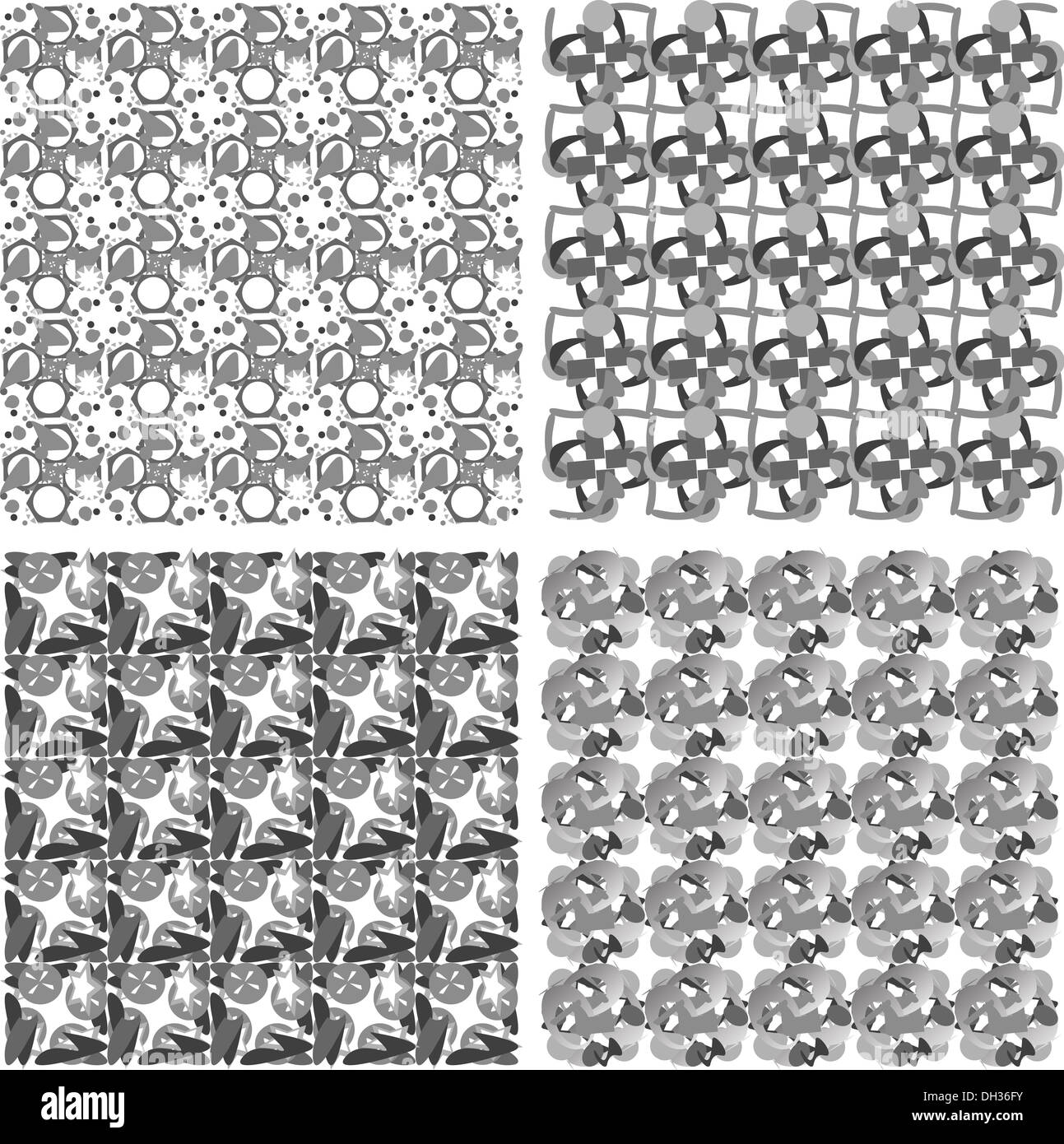 Detailed line art set Black and White Stock Photos & Images - Alamy