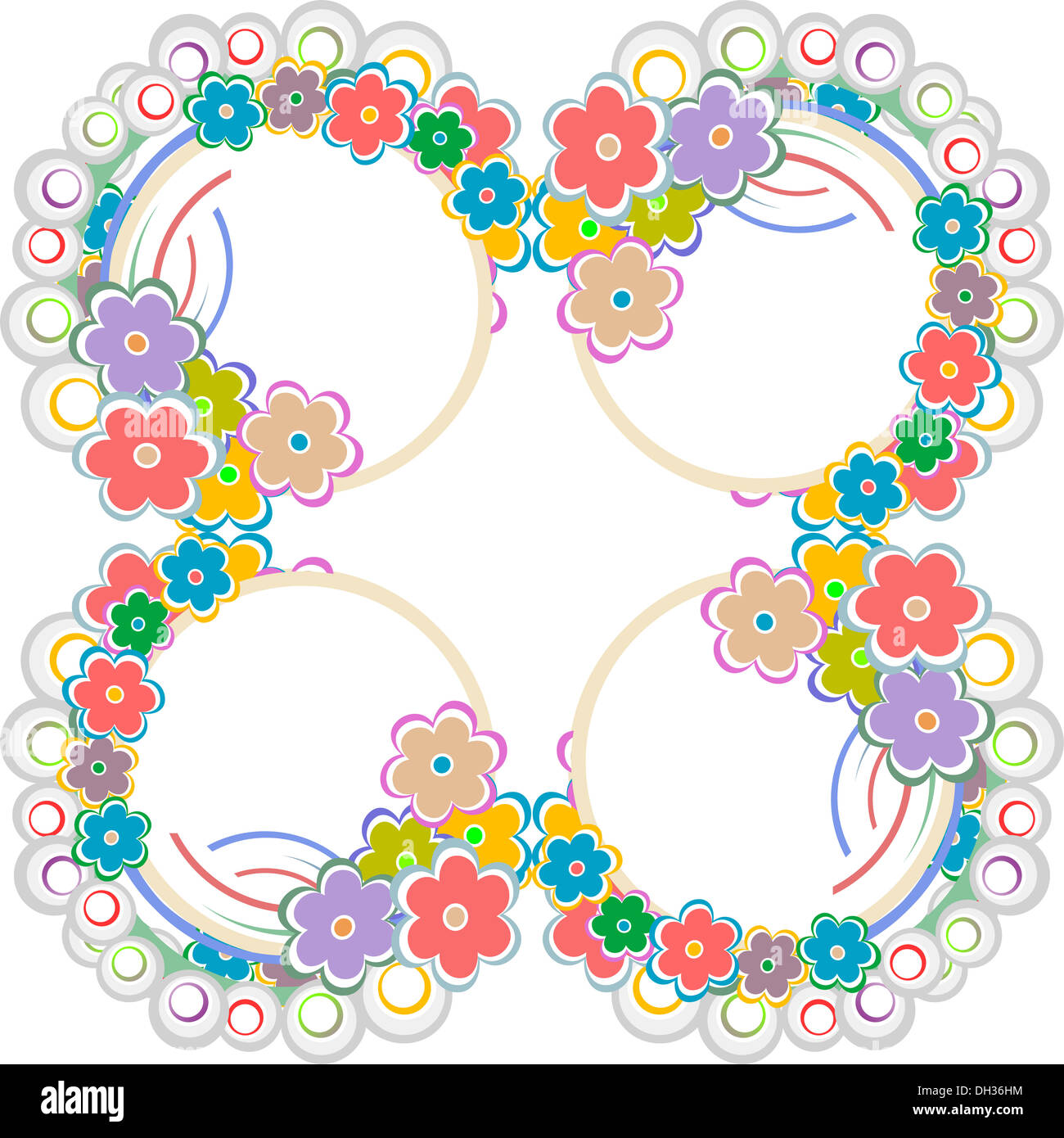 Seamless background retro pattern Cut Out Stock Images & Pictures - Alamy