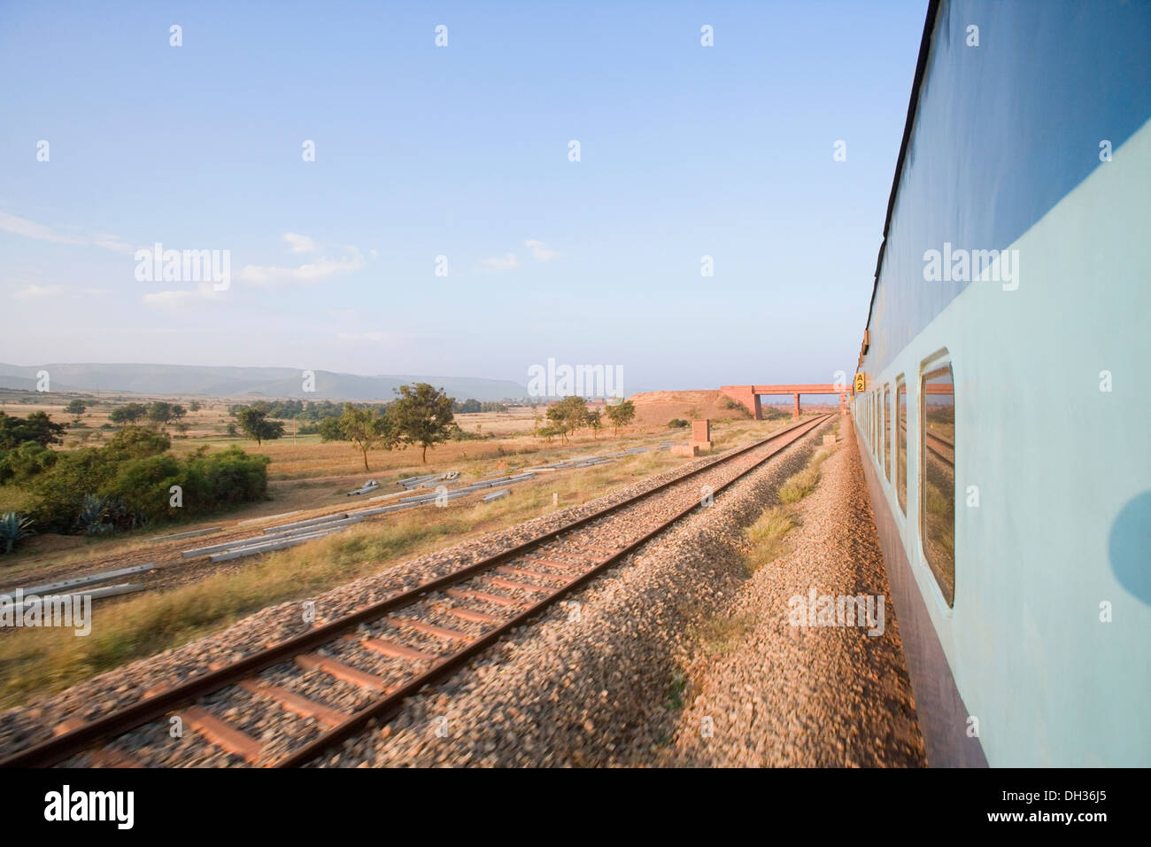 Train on a railroad track, Hampi, Karnataka, India Stock Photo - Alamy