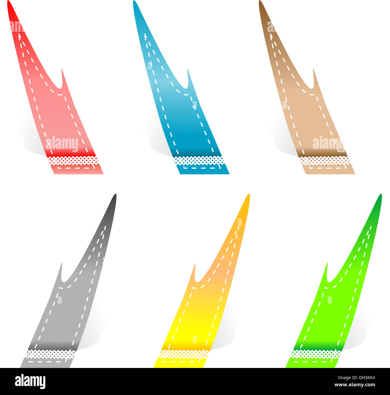 Stickers and banners set Stock Photo - Alamy