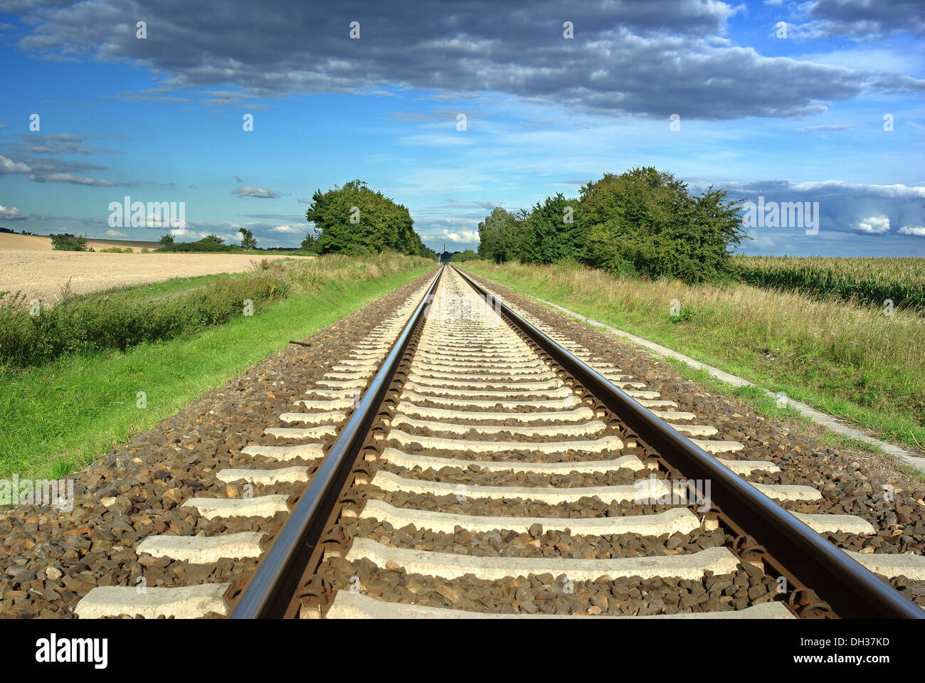 Railway Track Wallpaper With Train