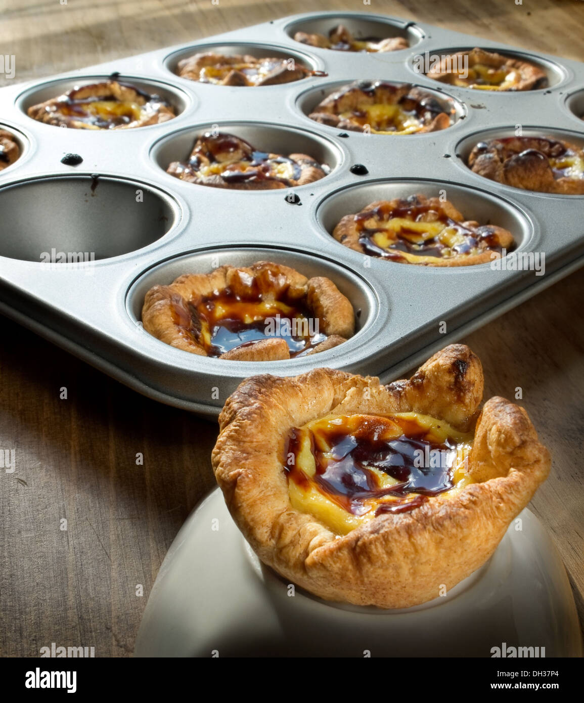 Pasteis de Belem, typical Portuguese custard pies Stock Photo - Alamy