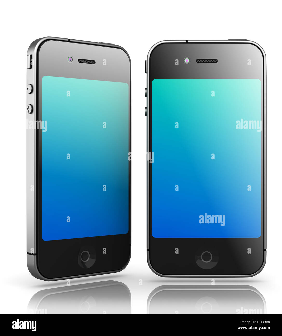 Cell Smart Mobile Phone 3D Stock Photo - Alamy