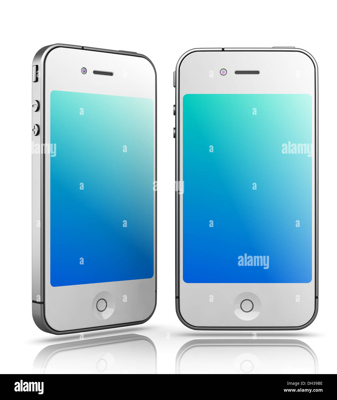 Cell Smart Mobile Phone 3D Stock Photo - Alamy