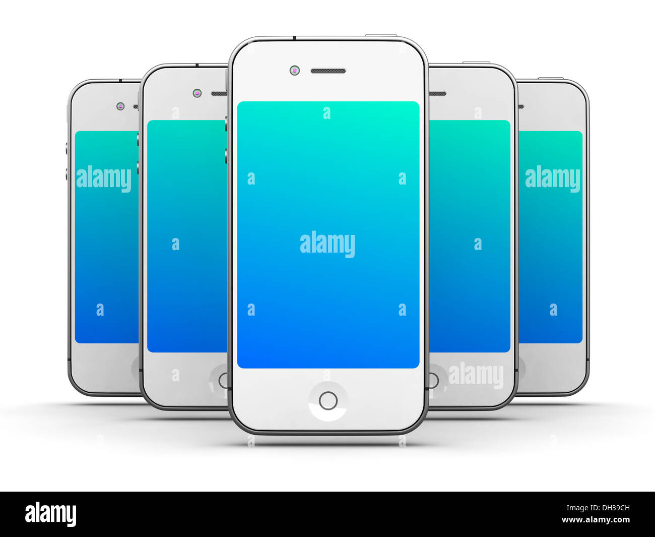 Cell Smart Mobile Phone 3D Stock Photo - Alamy