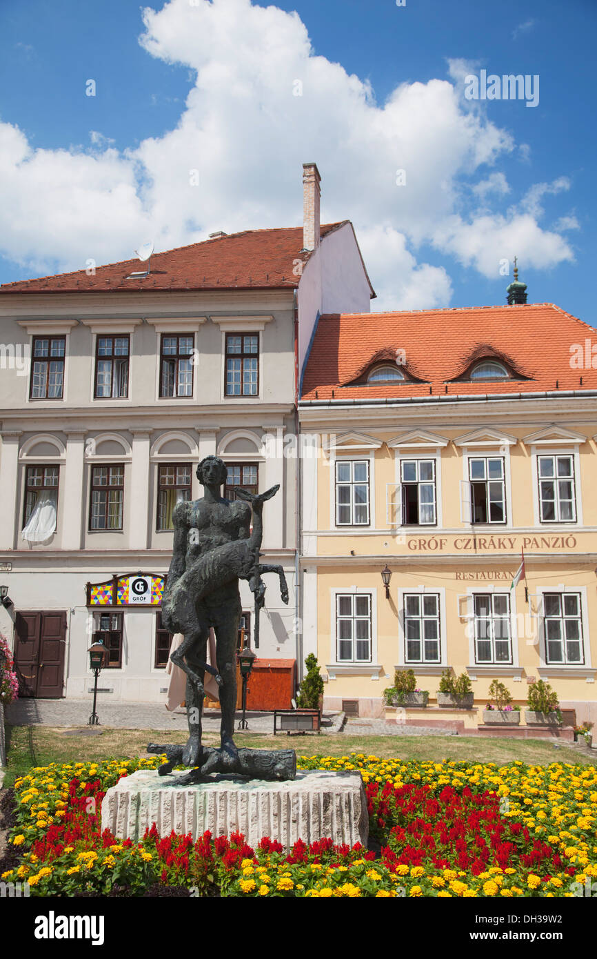 Statue in square, Gyor, Western Transdanubia, Hungary Stock Photo - Alamy