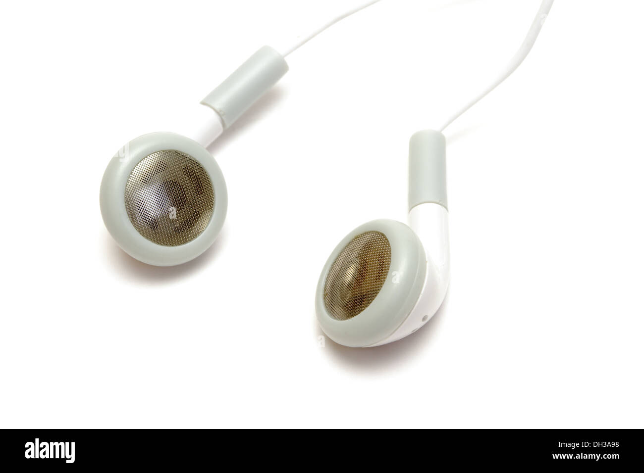 White earphones hi-res stock photography and images - Alamy