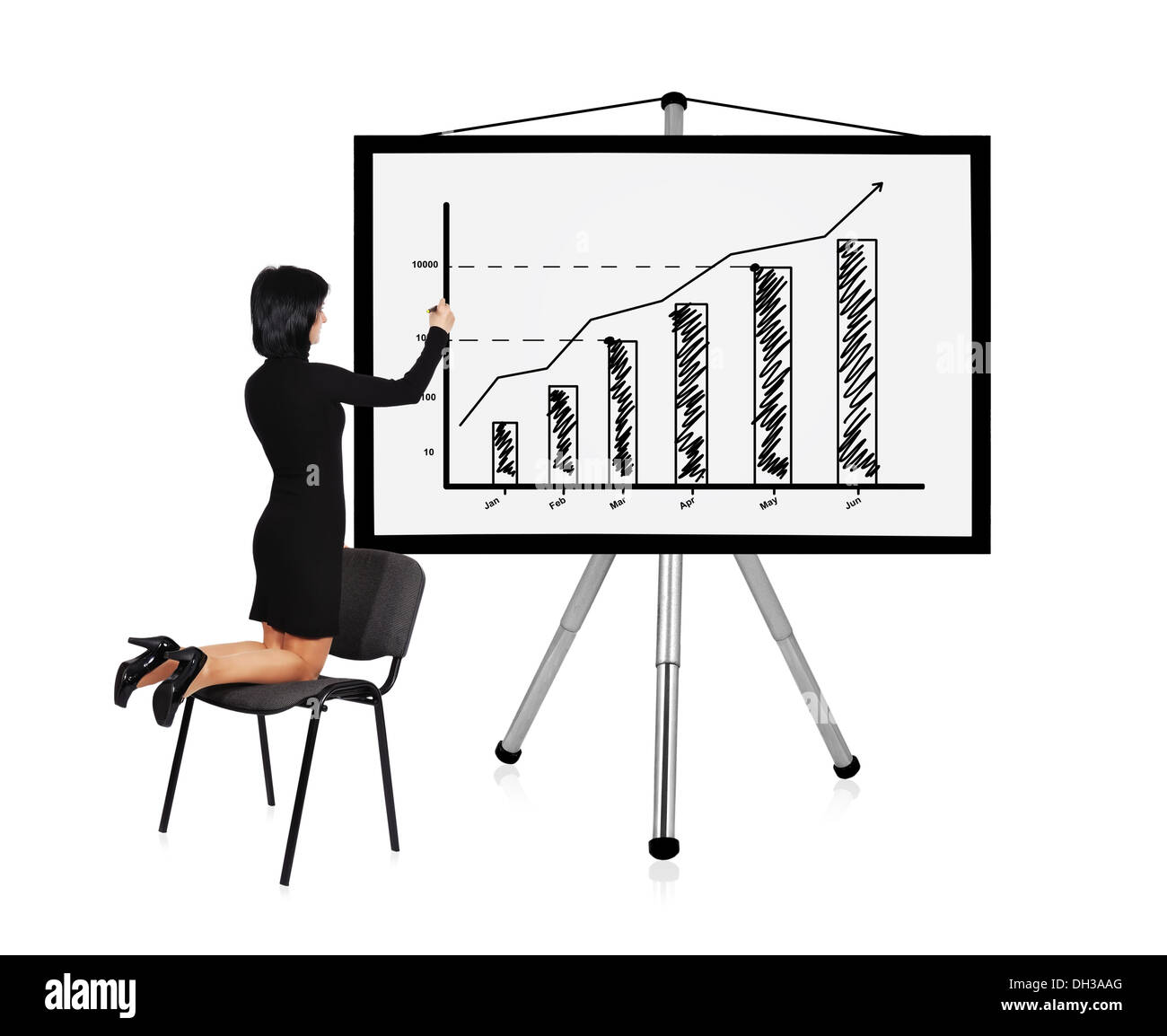 Flip chart with graph hi-res stock photography and images - Alamy