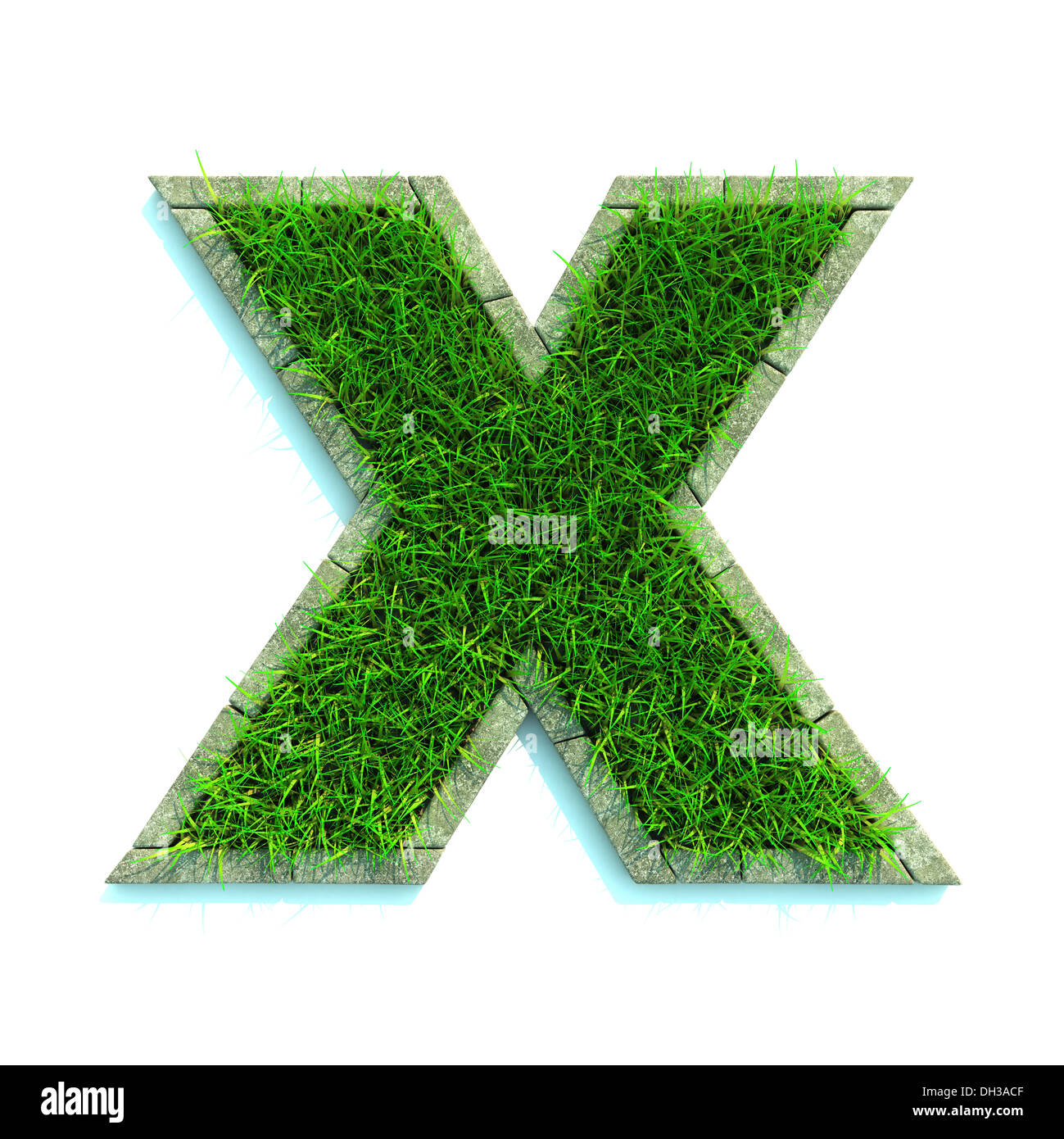 Green letter x hi-res stock photography and images - Alamy