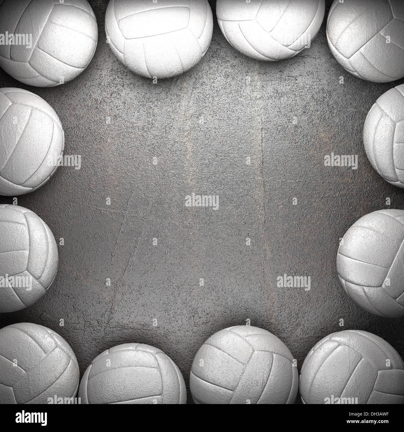 Volleyball ball and metal wall background Stock Photo - Alamy