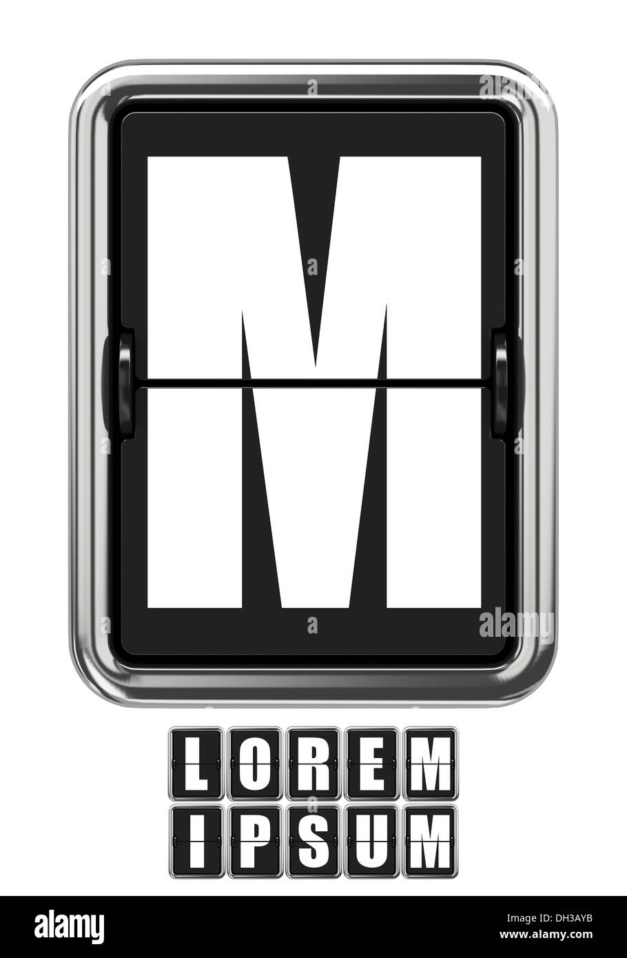 Mechanical scoreboard flip font hi-res stock photography and images - Alamy