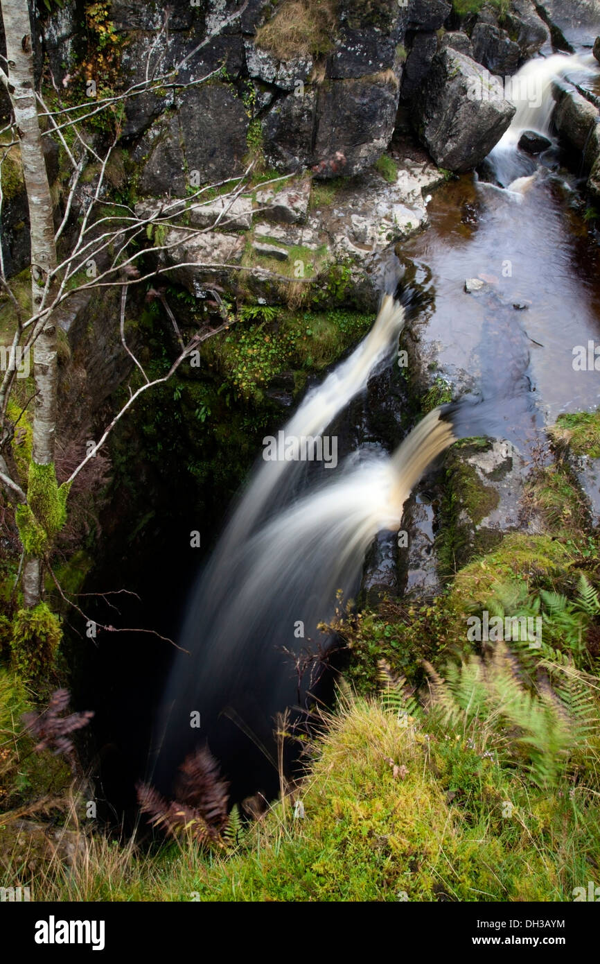Waterfall into Gaping Gill, Ingleborough, Yorkshire Dales Stock Photo ...
