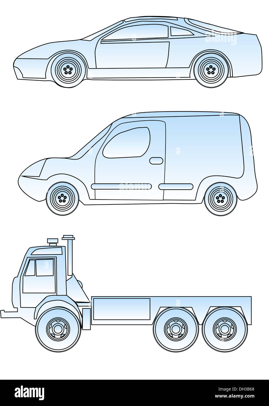 Abstract cars driving Cut Out Stock Images & Pictures - Alamy