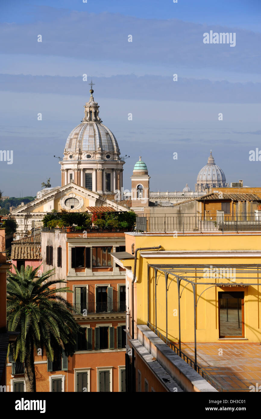 Rome rooftops domes hi-res stock photography and images - Alamy