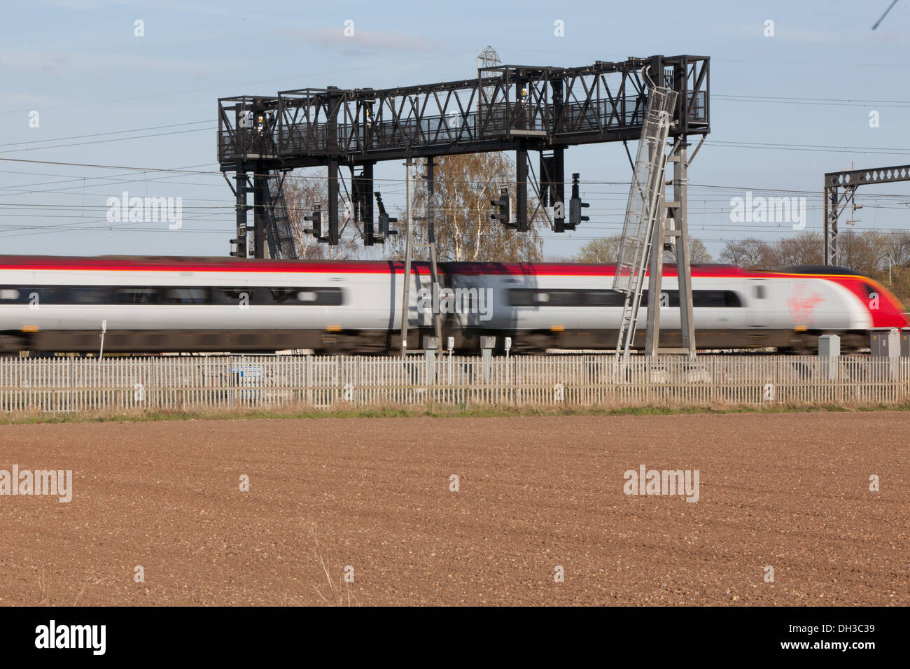 Virgin speeding train hi-res stock photography and images - Alamy