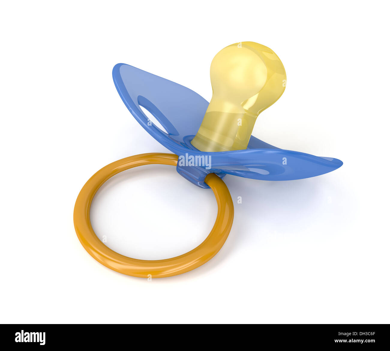Pacifier on a white background Stock Photo - Alamy
