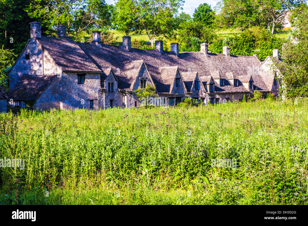The famous weavers' cottages, Arlington Row, viewed across the Rack ...