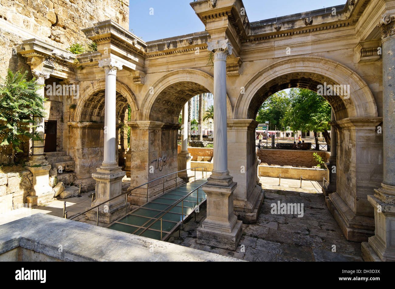 Old town antalya hadrians gate hi-res stock photography and images - Alamy