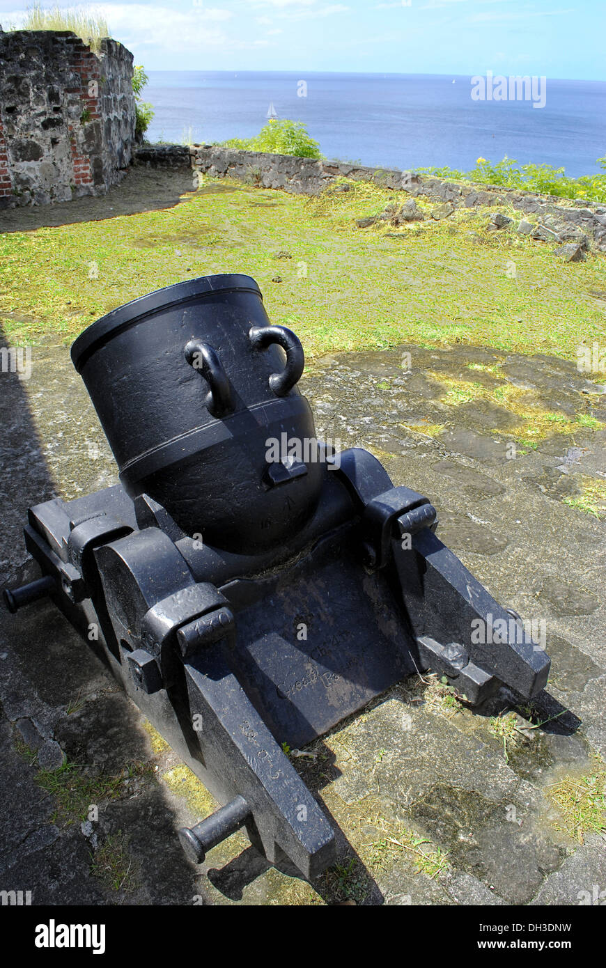 Cannons in St George's Fort, Grenada Stock Photo - Alamy