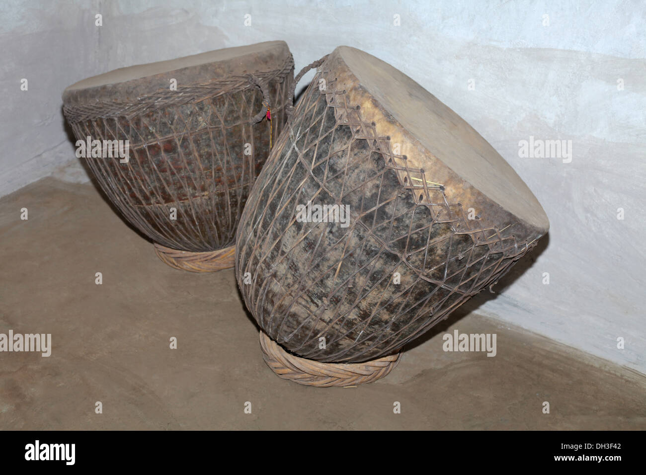 Tribal Musical Instruments, Mandala, Madhya Pradesh, India Stock Photo ...