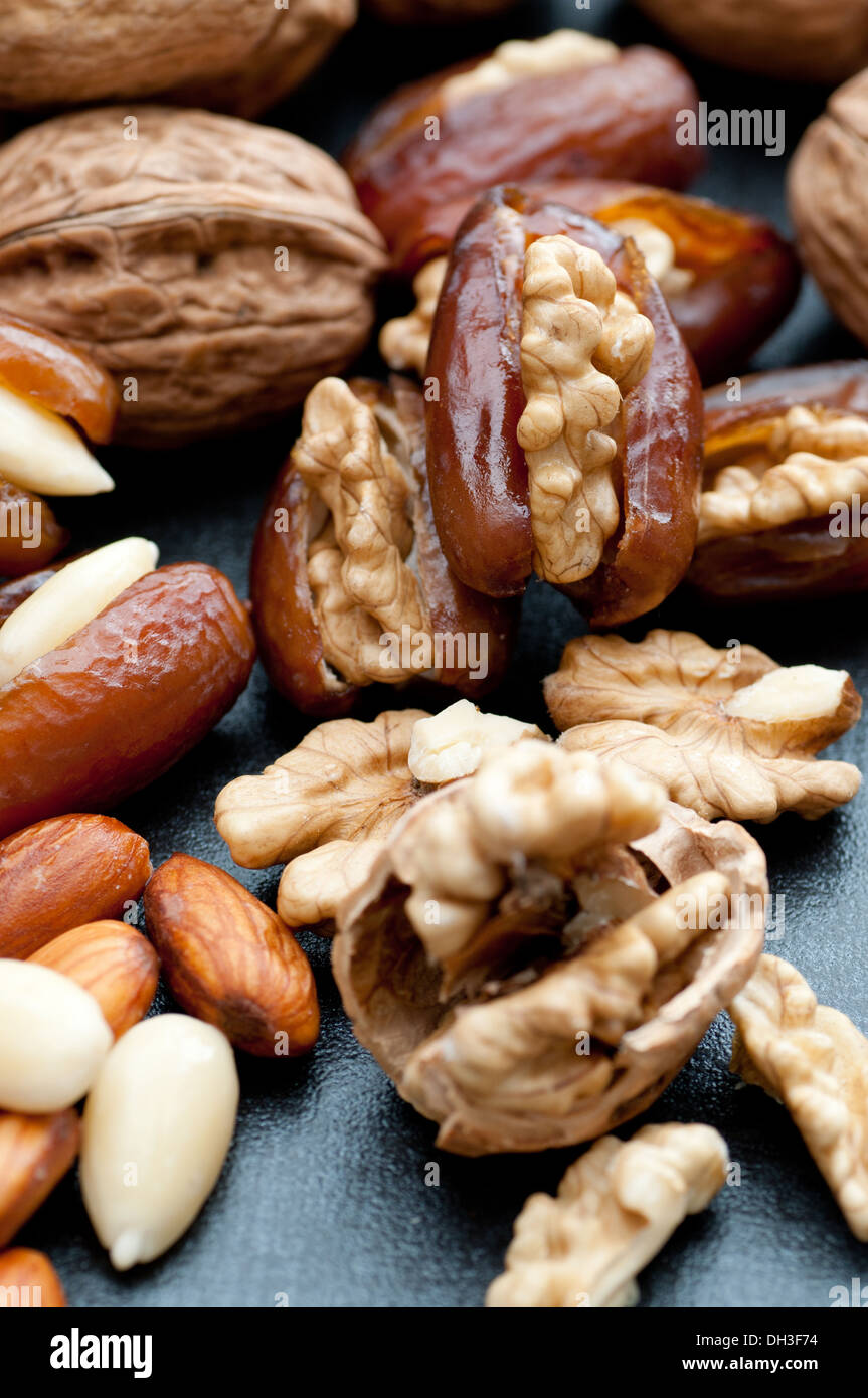 Dried dates stuffed almonds walnuts hi-res stock photography and images ...