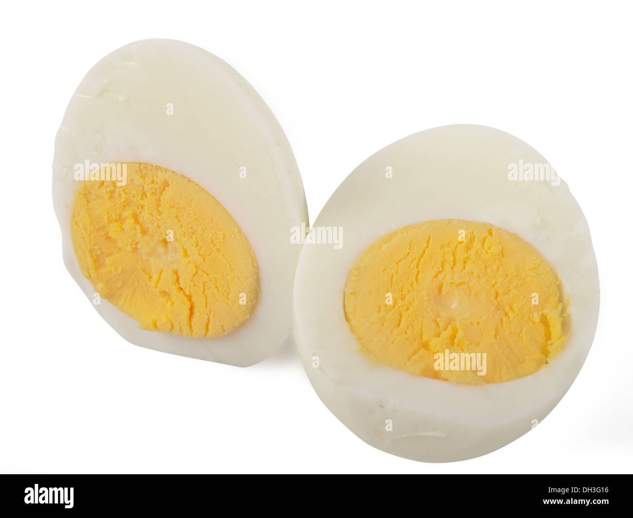 Cooked egg isolated on white background Stock Photo - Alamy