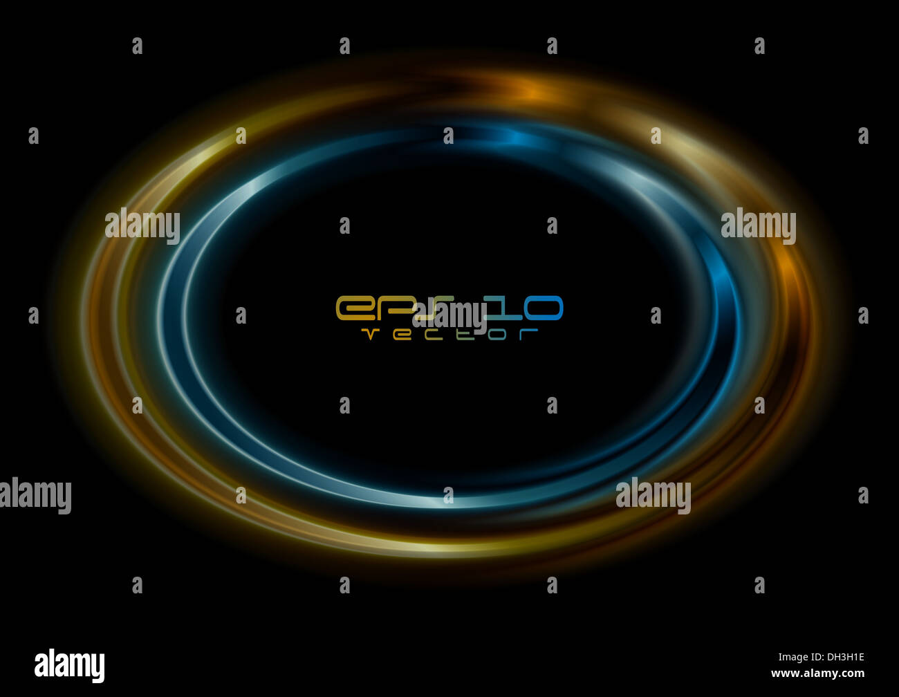 Blue and orange ellipse. Vector logo eps 10 Stock Photo - Alamy
