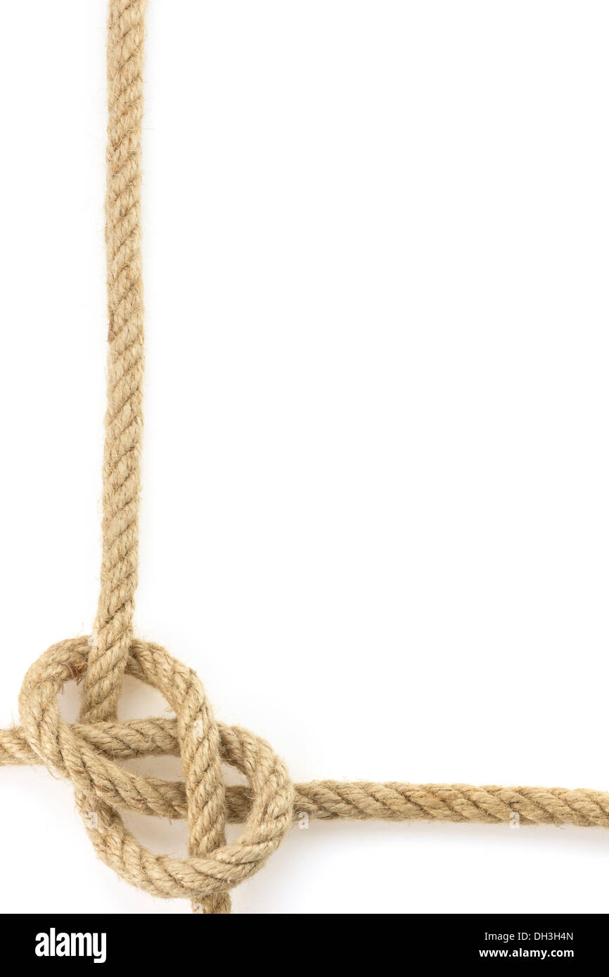 ship ropes isolated on white background Stock Photo - Alamy