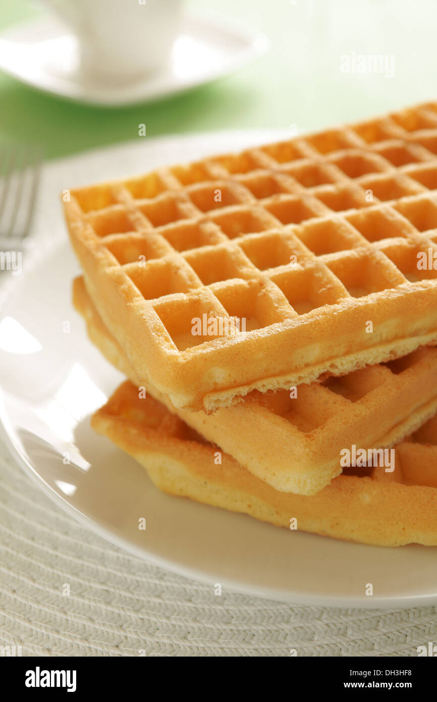 Waffle breakfast plate hi-res stock photography and images - Alamy