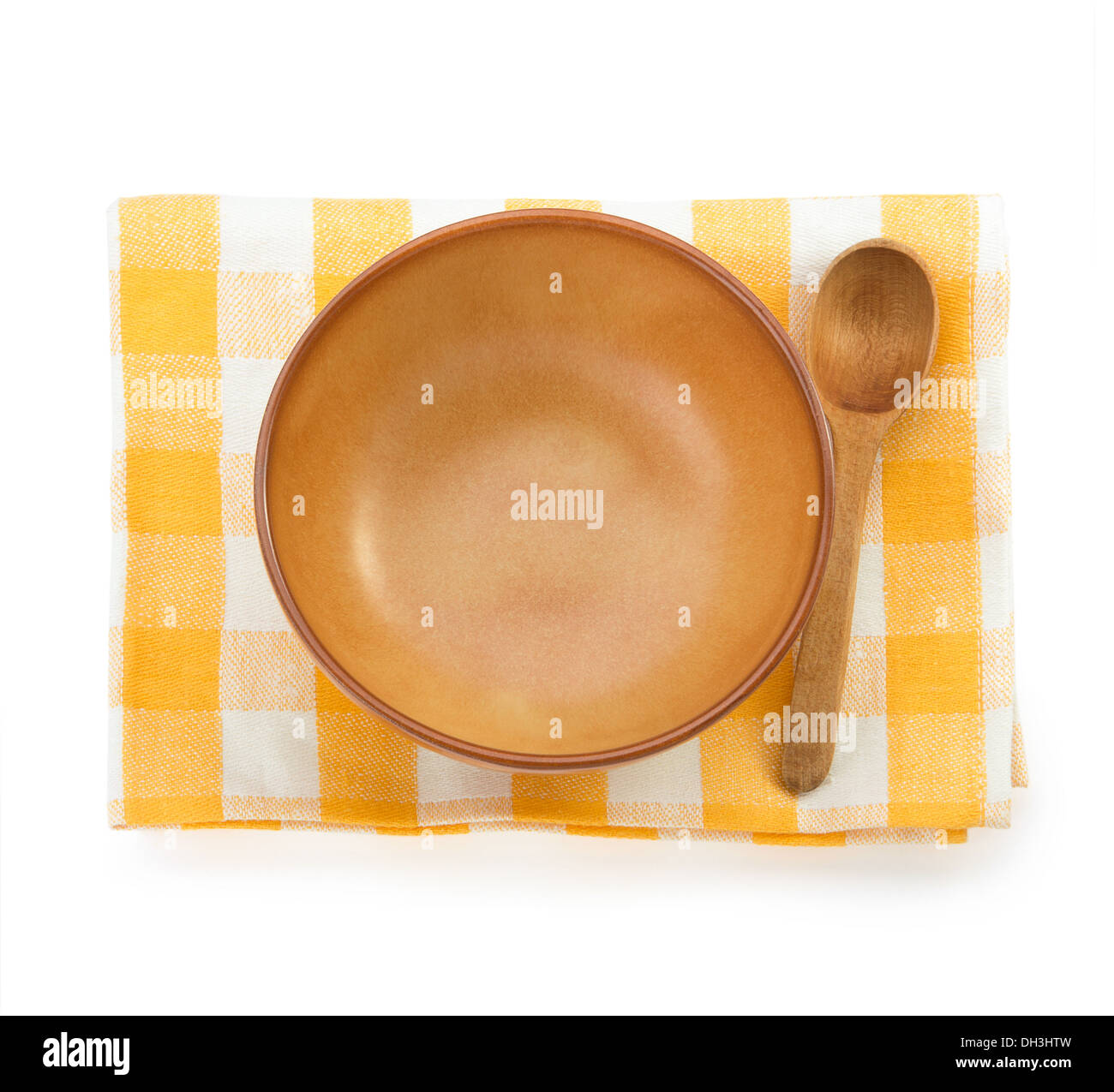 plate and spoon isolated on white background Stock Photo - Alamy