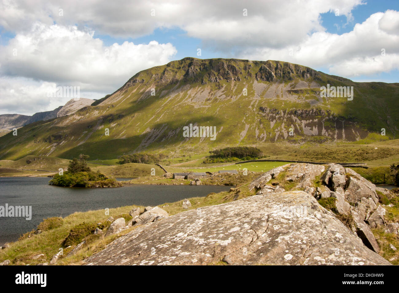Cregennan Lakes owned by the National Trust near Dolgellau, Gwynedd ...