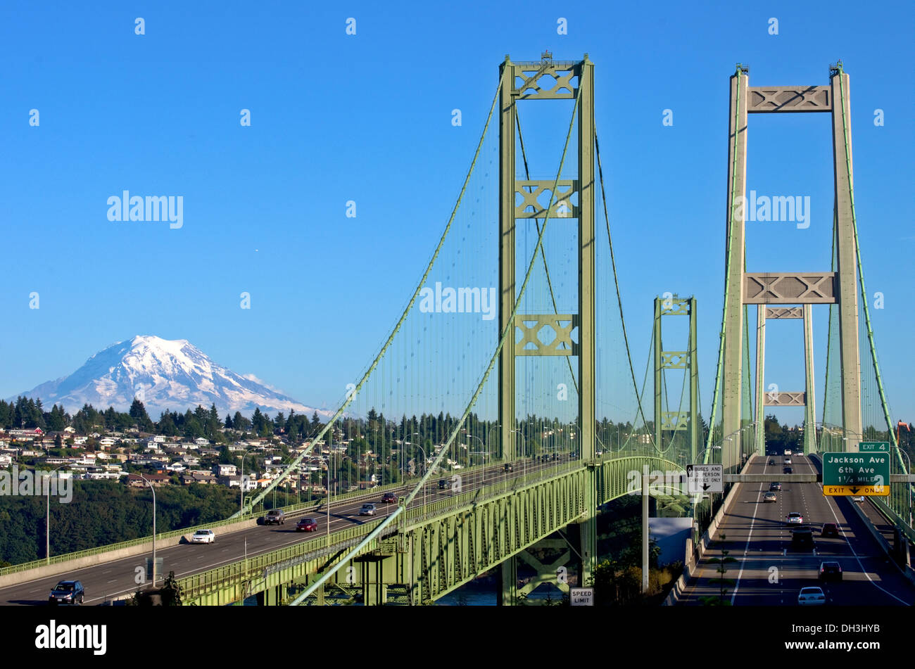 Narrows Bridge in Tacoma Washington Puget Sound Stock Photo - Alamy