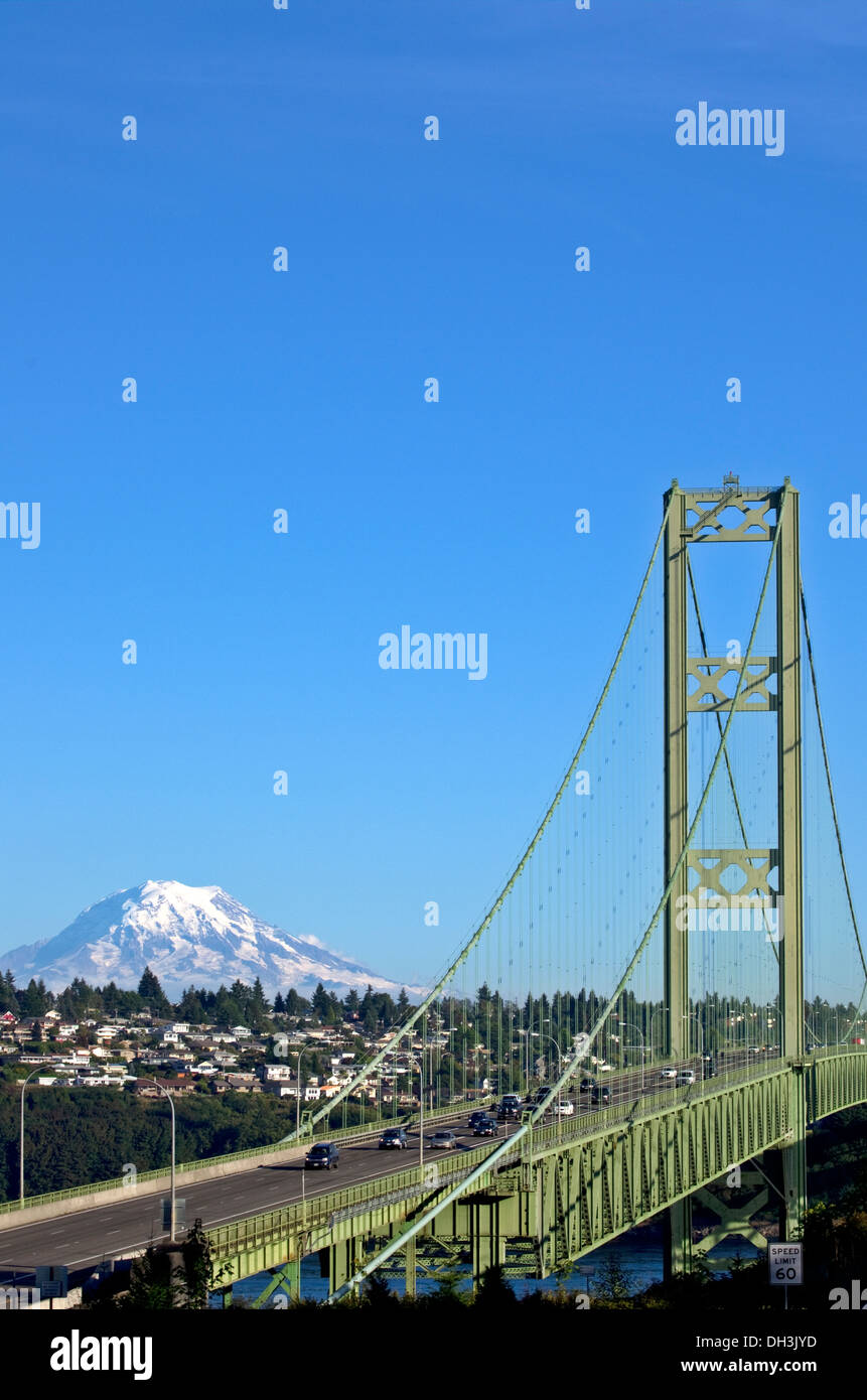 Narrows Bridge in Tacoma WA State Puget Sound Stock Photo - Alamy